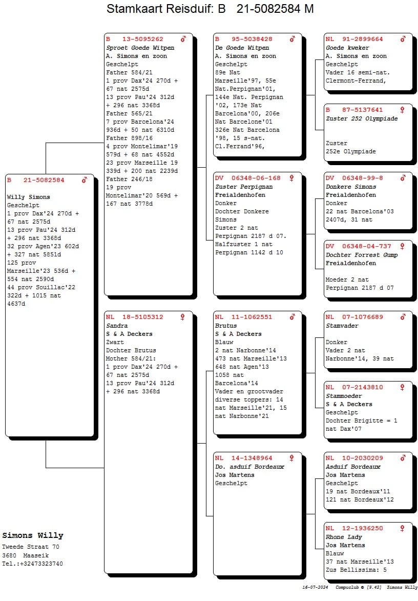 Willy Simons from Maaseik wins 1st Provincial Dax Limburg