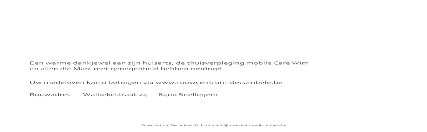 Wij vernamen het overlijden van Marc Pollin