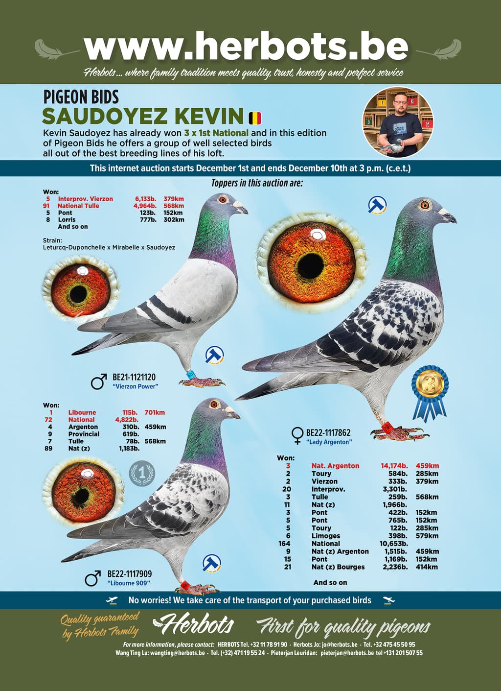 Pigeon Bids Saudoyez Kevin - 2025