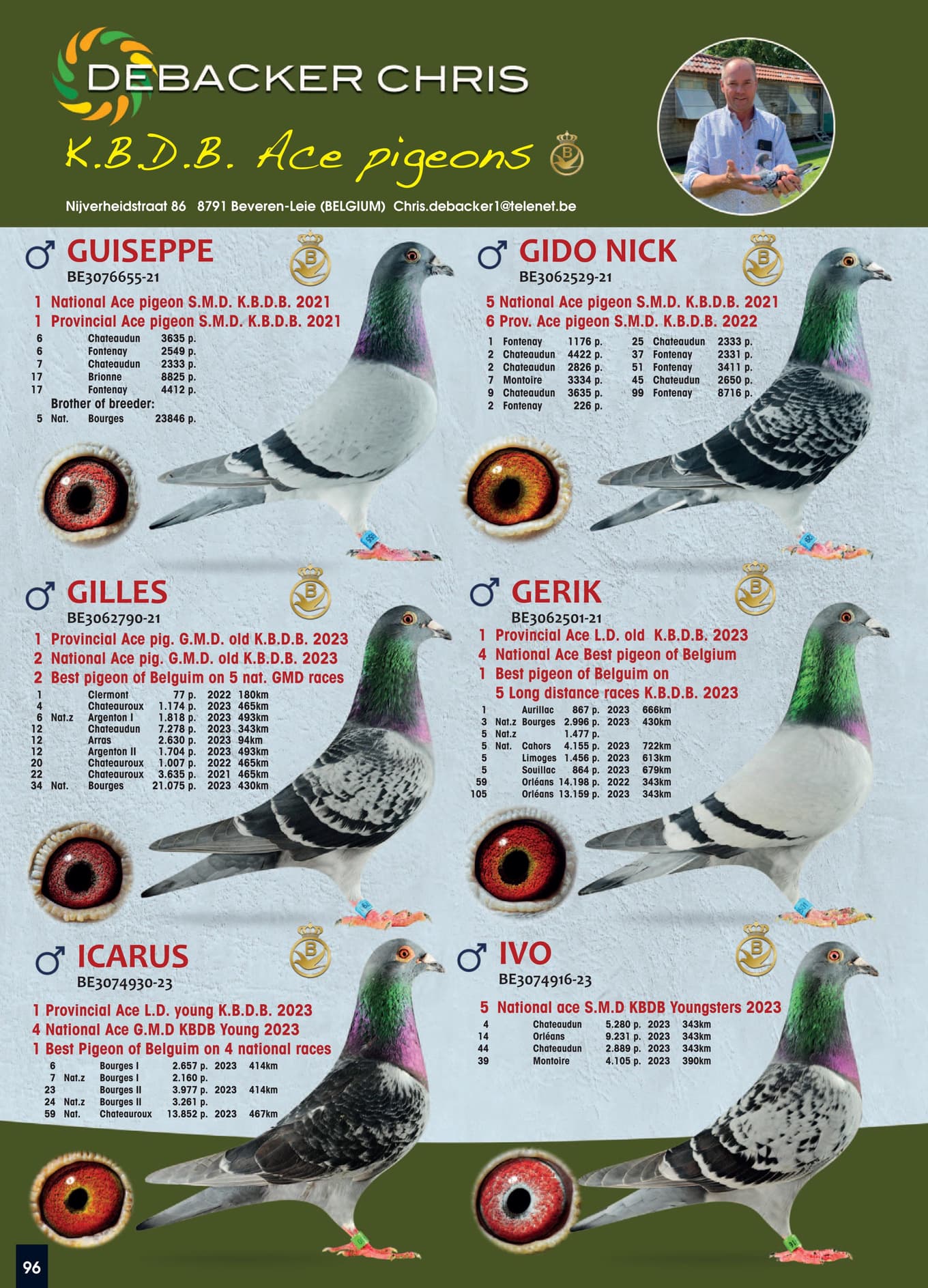 Chris Debacker (Beveren-Leie) 1e Algemeen provinciaal kampioen KBDB West-Vlaanderen.