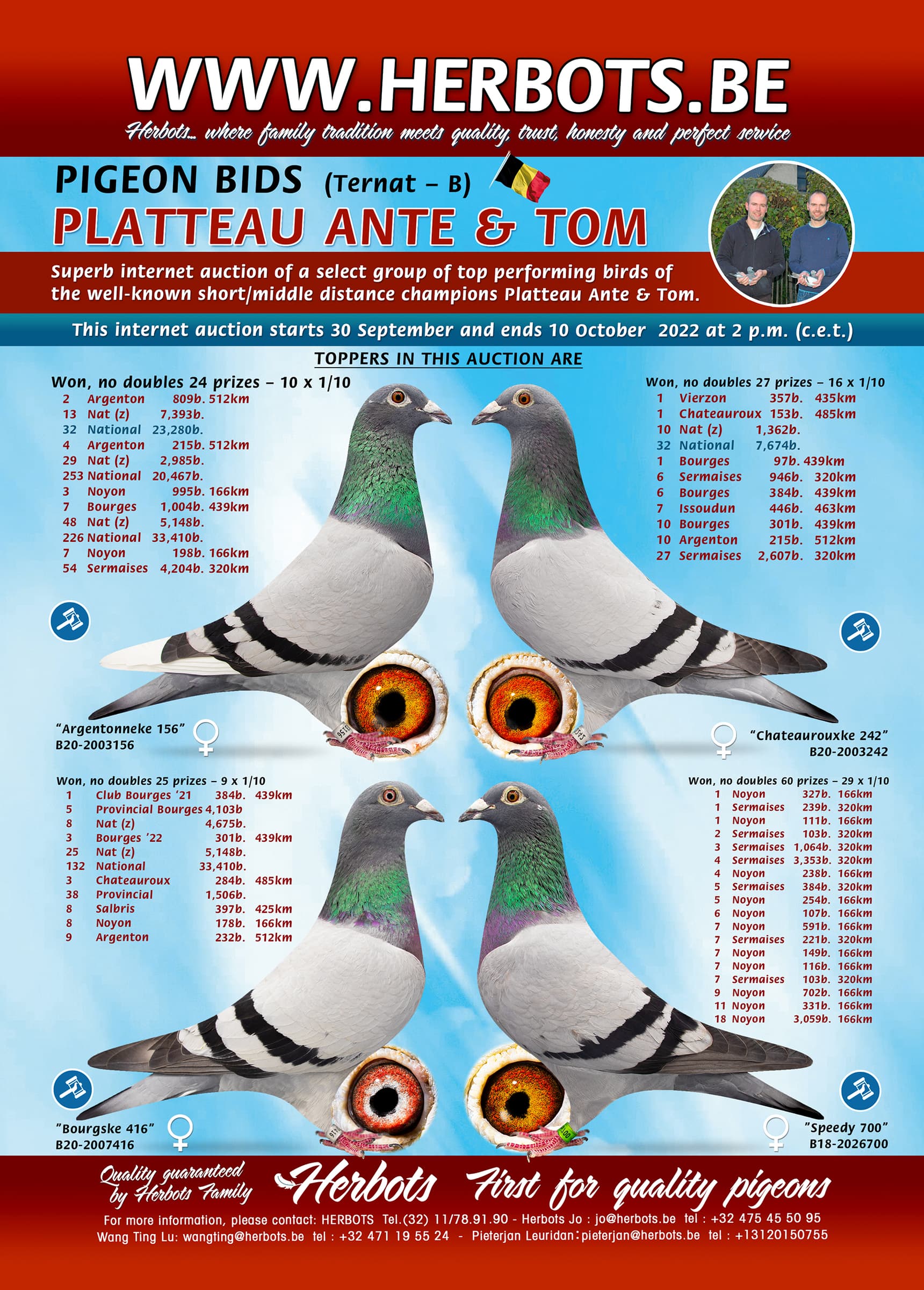 Platteau Tom and Ante, the supersonic duo out of Ternat